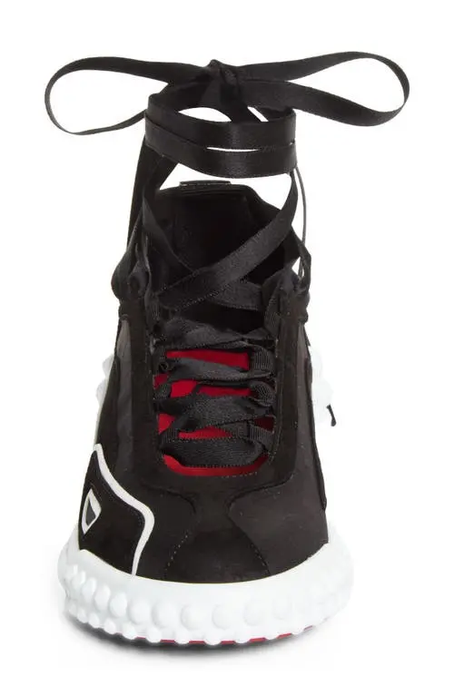 CHRISTIAN LOUBOUTIN Mara Ankle-tie Sneakers - Black