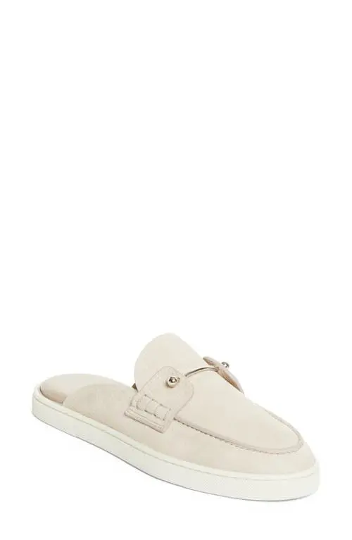 CHRISTIAN LOUBOUTIN Chanme Loafer Mule - Beige