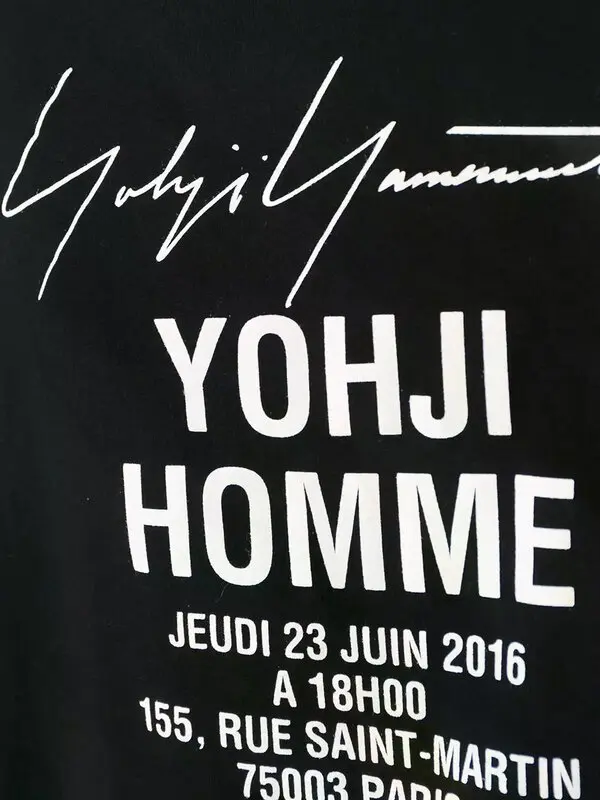 Yohji Yamamoto Logo Print Sweatshirt