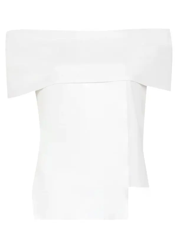 GLORIA COELHO Off-the-shoulder Blouse - White