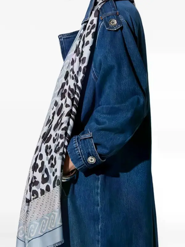 Liu Jo Geometric Animal-print Scarf