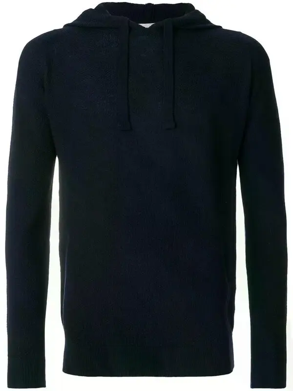 John Smedley 4singular Hooded Sweater - Blue