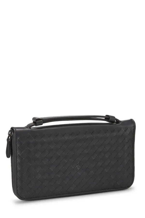 Bottega Veneta Intrecciato Zip Around Travel Organizer
