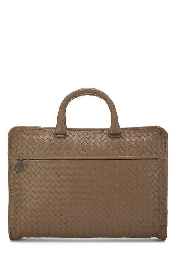 Bottega Veneta Intrecciato Briefcase - Brown