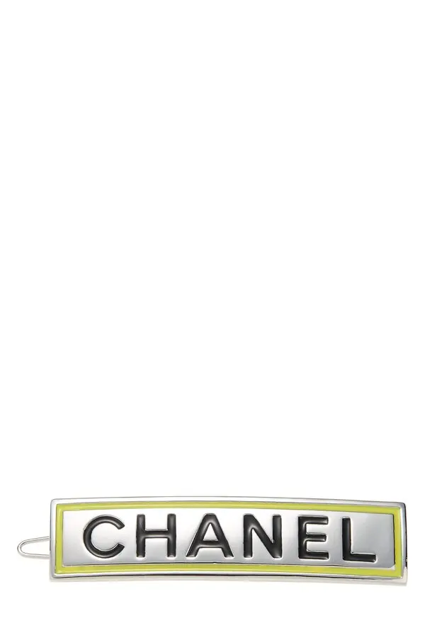 Chanel Silver-plated Barrette - Yellow