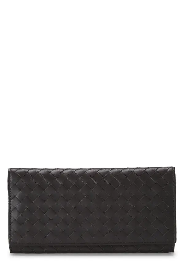 Bottega Veneta Intrecciato Long Wallet - Brown