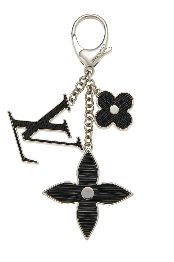 LOUIS VUITTON Fleur D'epi Bag Charm - Black
