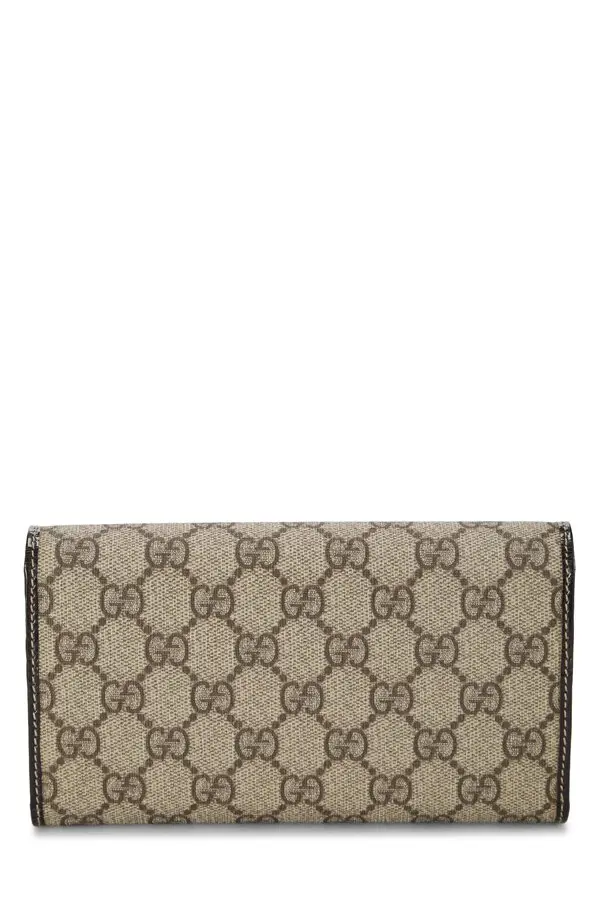 Gucci Gg Supreme Canvas Continental Wallet