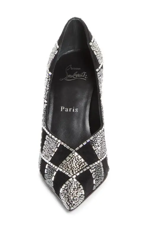 CHRISTIAN LOUBOUTIN Doria Crystal Check Pump