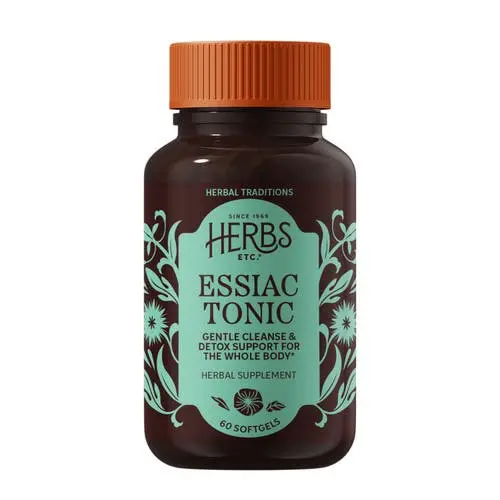 HERBS ETC. Essiac Tonic60 Softgels - No Color
