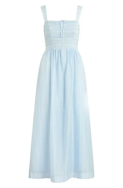 FAVORITE DAUGHTER Pintuck Sleeveless Maxi Dress - Sky Blue