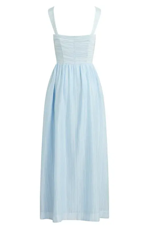 FAVORITE DAUGHTER Pintuck Sleeveless Maxi Dress - Sky Blue