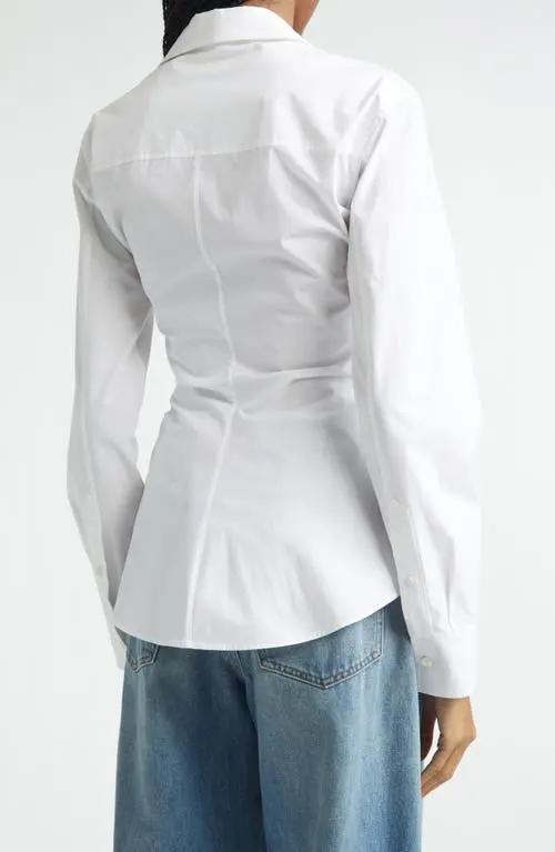Alexander Wang Ruched Knit Zip Top