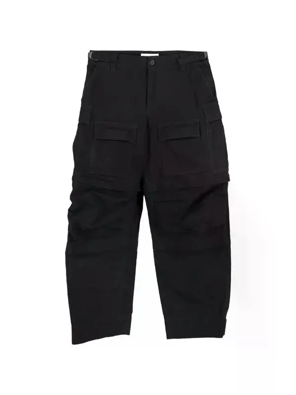 Balenciaga Cotton Cargo Pants - Black