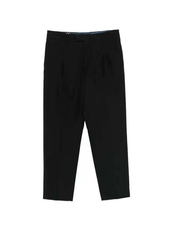 GREYED Albert Pleated Trousers - Black