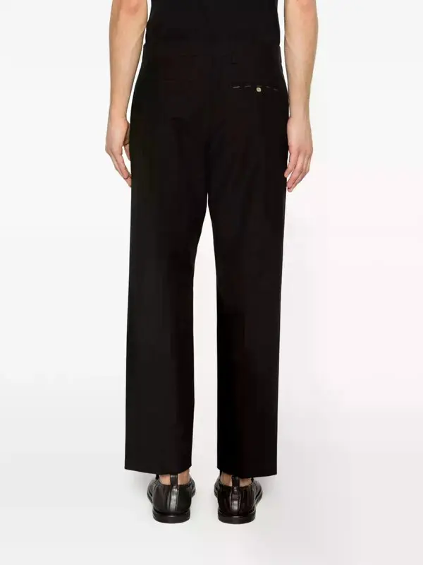 GREYED Albert Pleated Trousers - Black