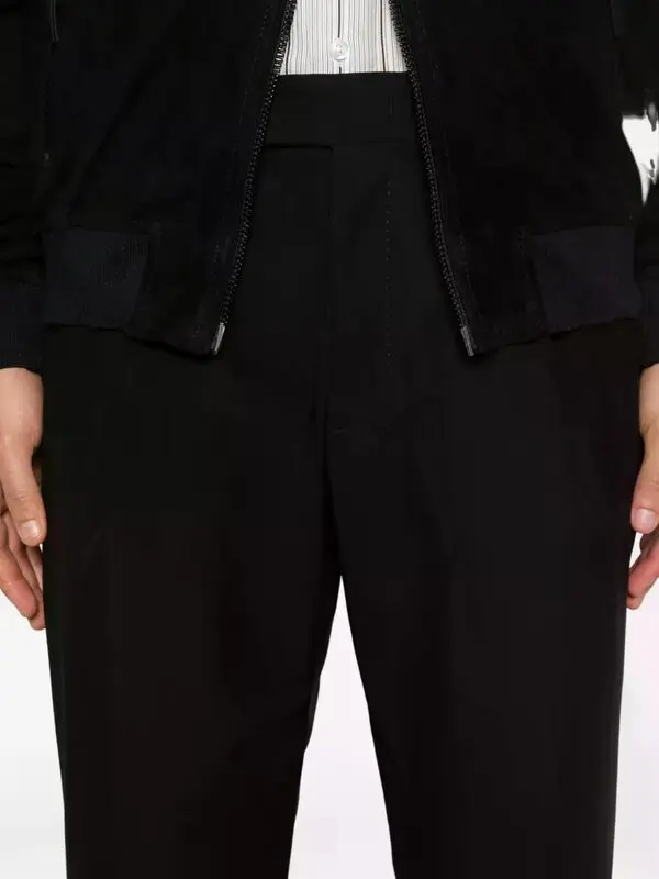 GREYED Albert Pleated Trousers - Black