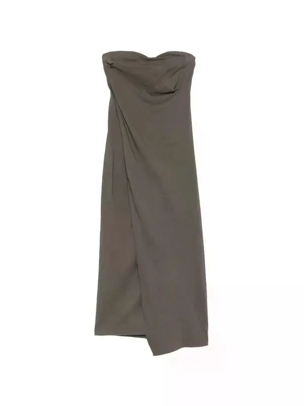 CORTANA Strapless Draped Maxi Dress - Grey