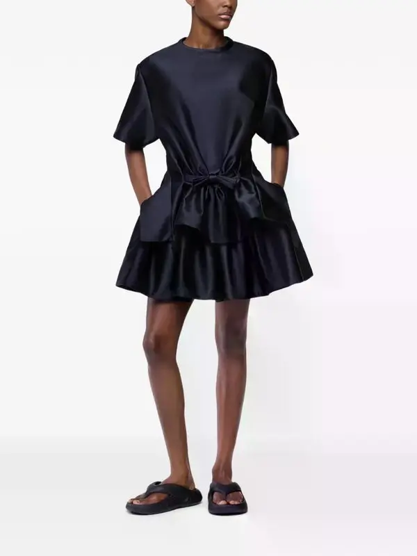 Rabanne Bow Short-sleeved Top - Black