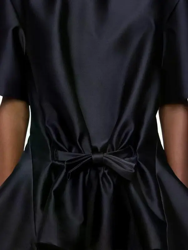 Rabanne Bow Short-sleeved Top - Black