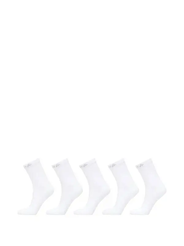 CRAFT Ribbed Crew Socks - White