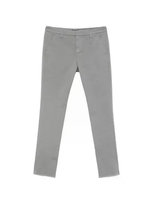 DONDUP Flat-front Trousers - Grey