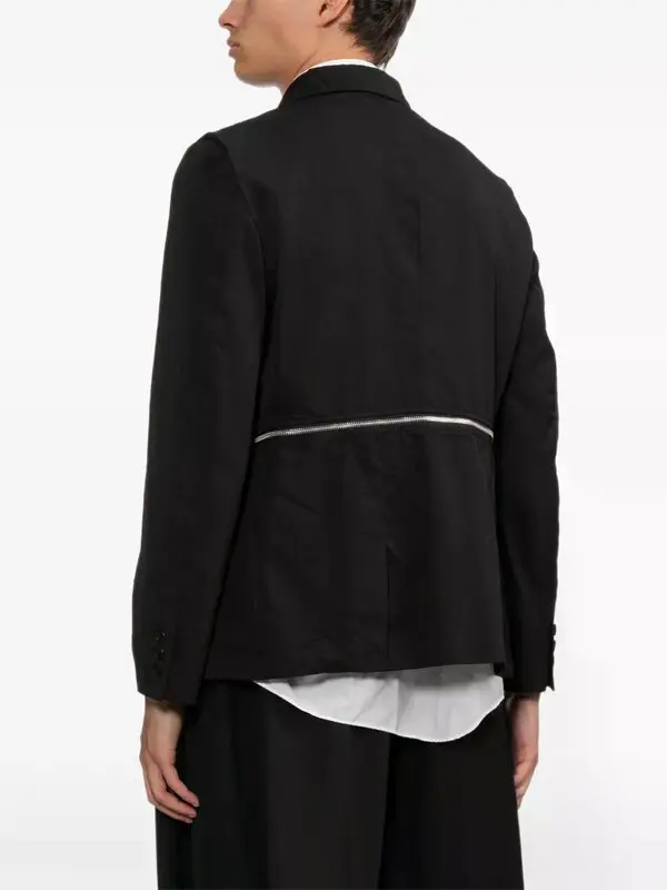 Comme Des Garçons Zip-detailed Blazer