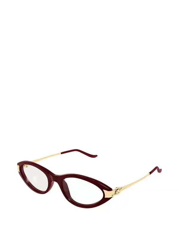 Cartier Oval-frame Eyeglasses - Red