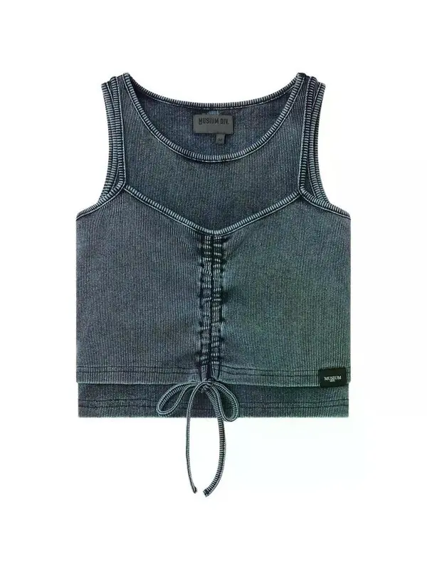 MUSIUM DIV. Drawstring Ribbed Tank Top