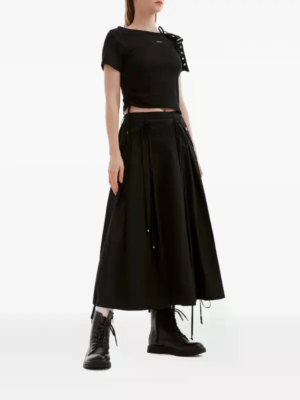 MUSIUM DIV. Midi Skirt With Drawstring Detail