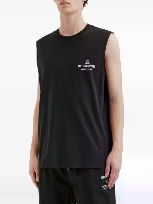 FINGERCROXX Military Support Sleeveless Top - Black