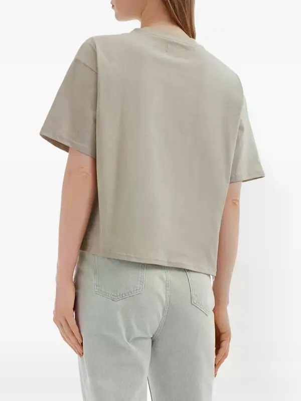 MUSIUM DIV. Bow-embroidered T-shirt - Neutrals