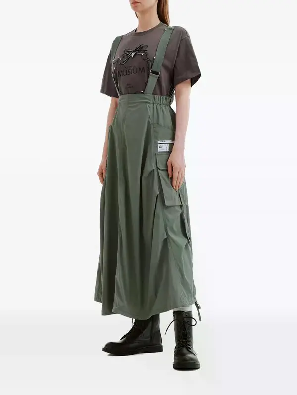 MUSIUM DIV. Flap-pocket Jumpsuit - Green