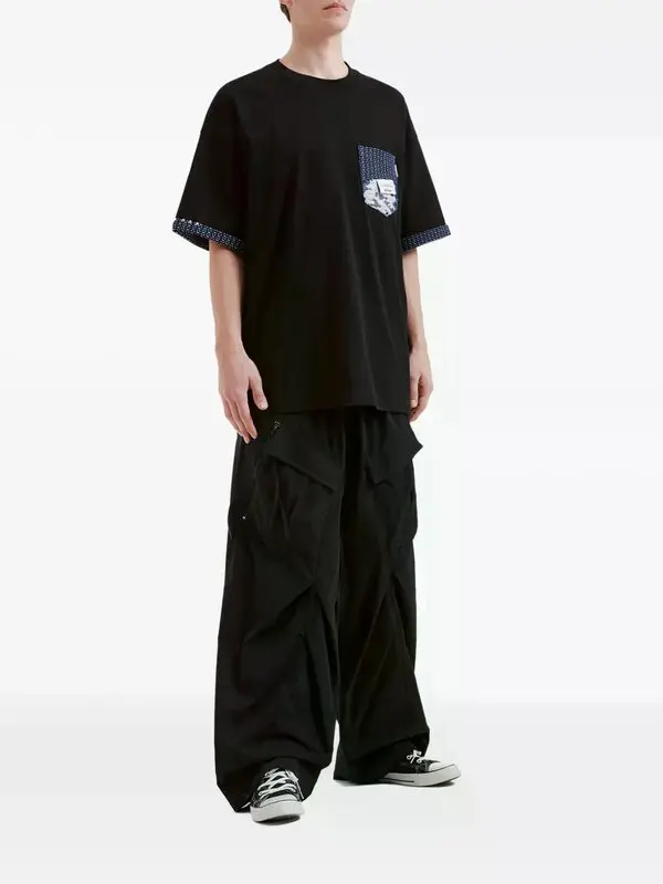 MUSIUM DIV. Roll-trim T-shirt