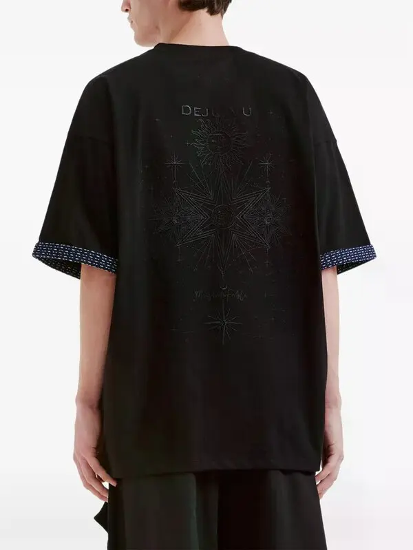MUSIUM DIV. Roll-trim T-shirt