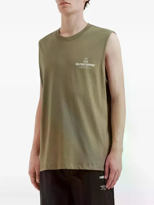FINGERCROXX Printed Sleeveless Top