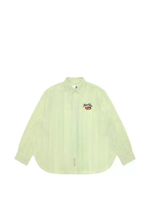 AAPE BY *A BATHING APE Striped Long-sleeve Shirt - Green