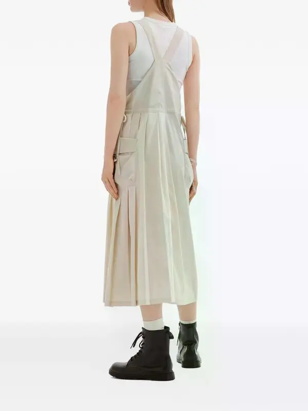 MUSIUM DIV. Buckle Pleated Midi Dress