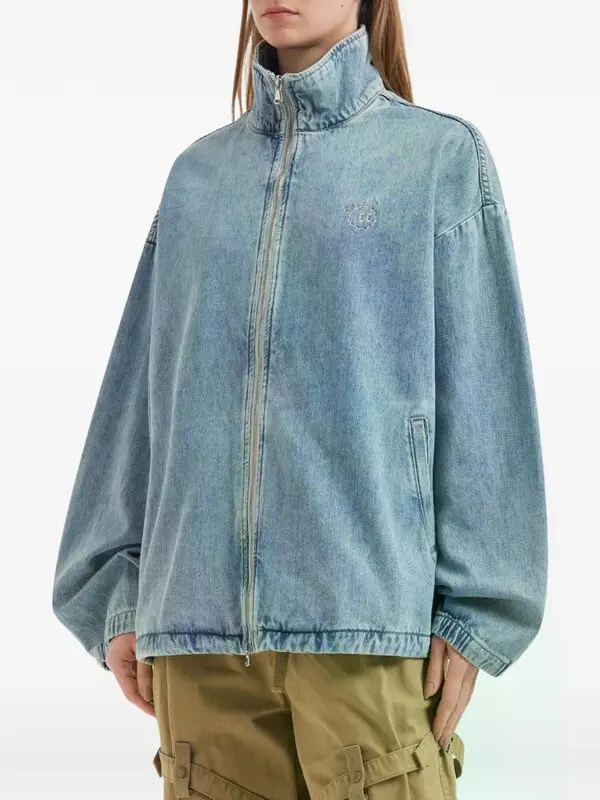 MINI CREAM Zip-up Denim Jacket