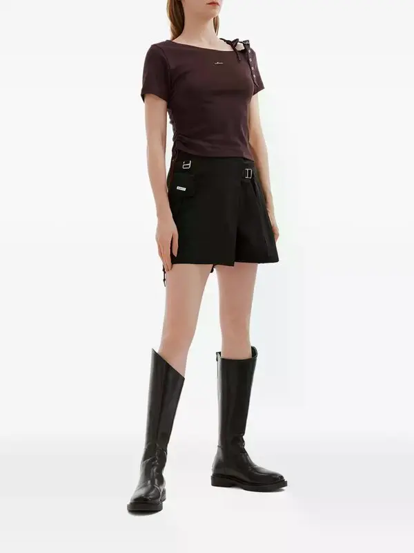 MUSIUM DIV. Tie-strap T-shirt