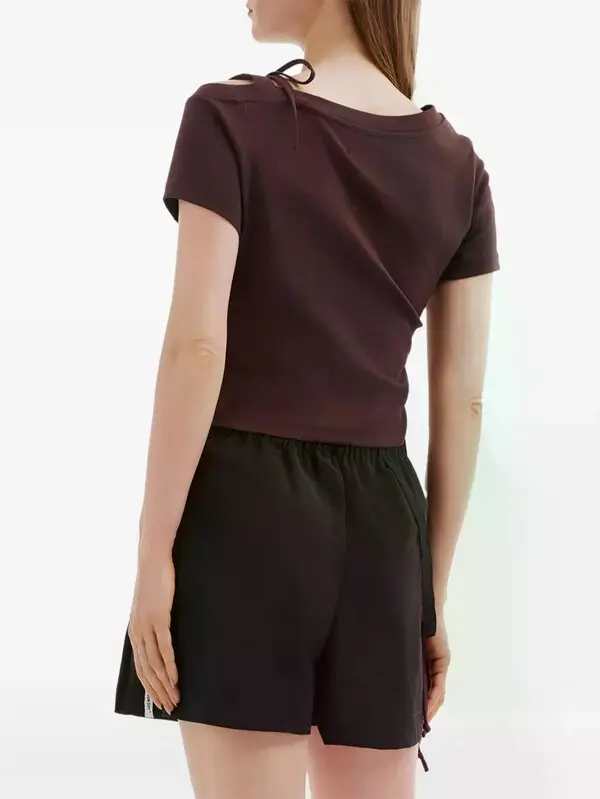 MUSIUM DIV. Tie-strap T-shirt