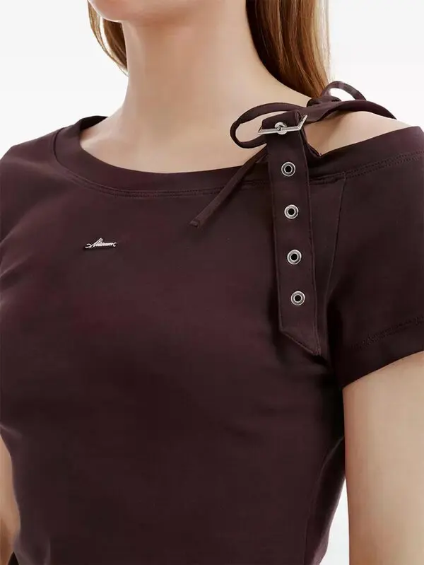 MUSIUM DIV. Tie-strap T-shirt