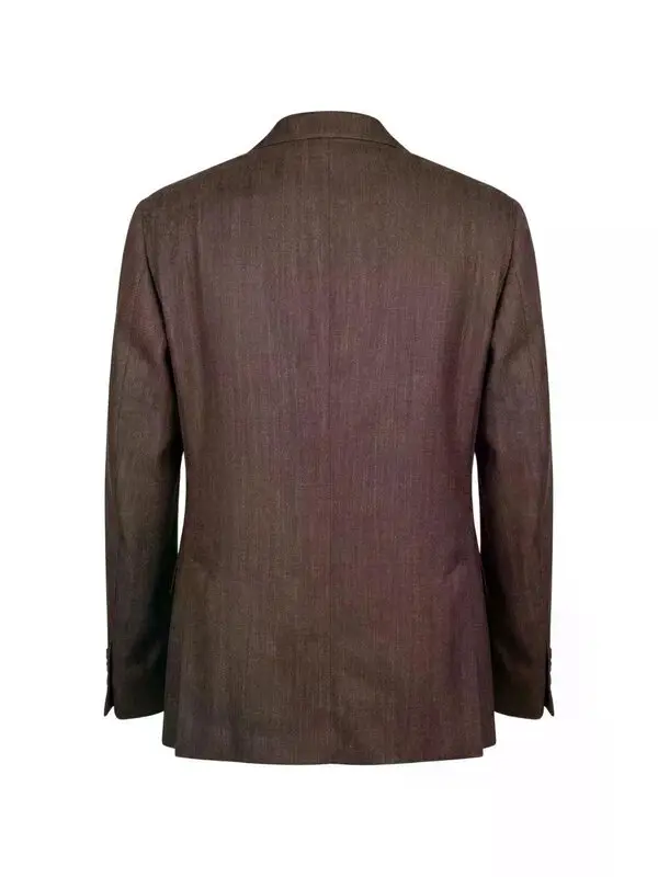 LUIGI BIANCHI MANTOVA Wool Blazer - Brown
