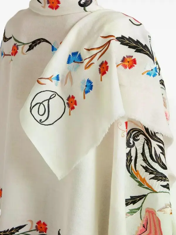 TEMPERLEY LONDON Embroidered Scarf - Neutrals