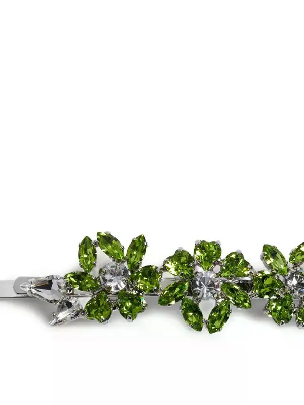 Simone Rocha Heartbloom Crystal-embellished Hair Clip - Silver
