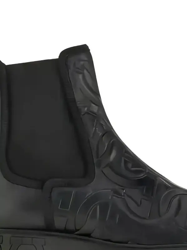 FERRAGAMO Varsi Embossed Leather Boots