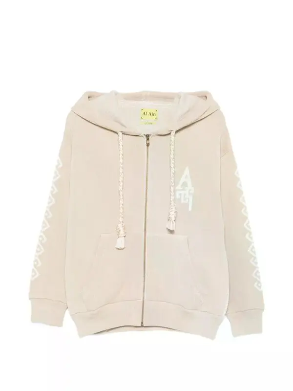AL AIN Graphic Embroidery Cardigan