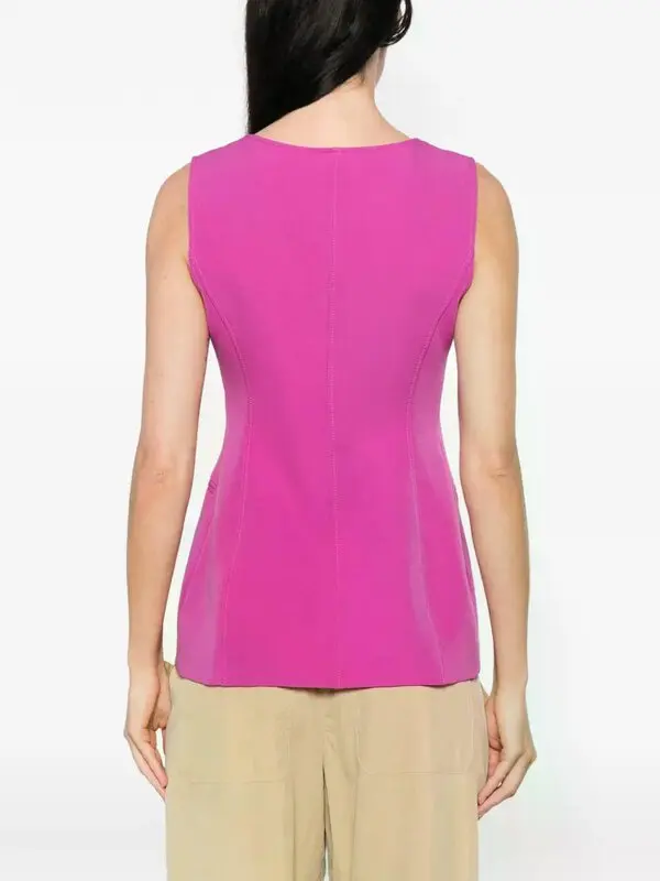 Liu Jo Button Detailed V-neck Vest