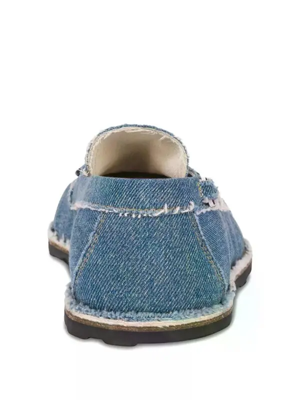 Moschino Detailed Denim Loafers