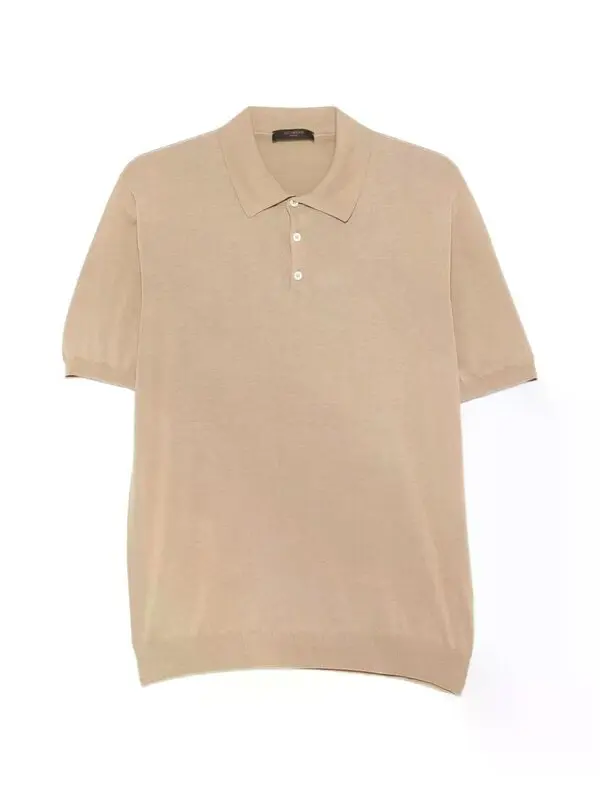 ZANONE Buttoned Polo Shirt - Neutrals